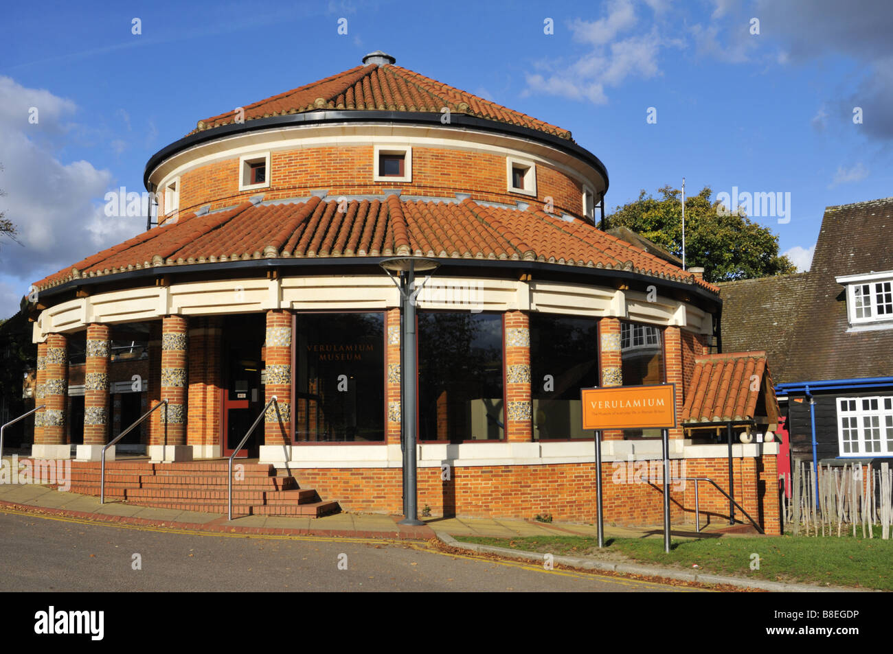 Verulamium museum St Albans Hertfordshire UK Stock Photo - Alamy