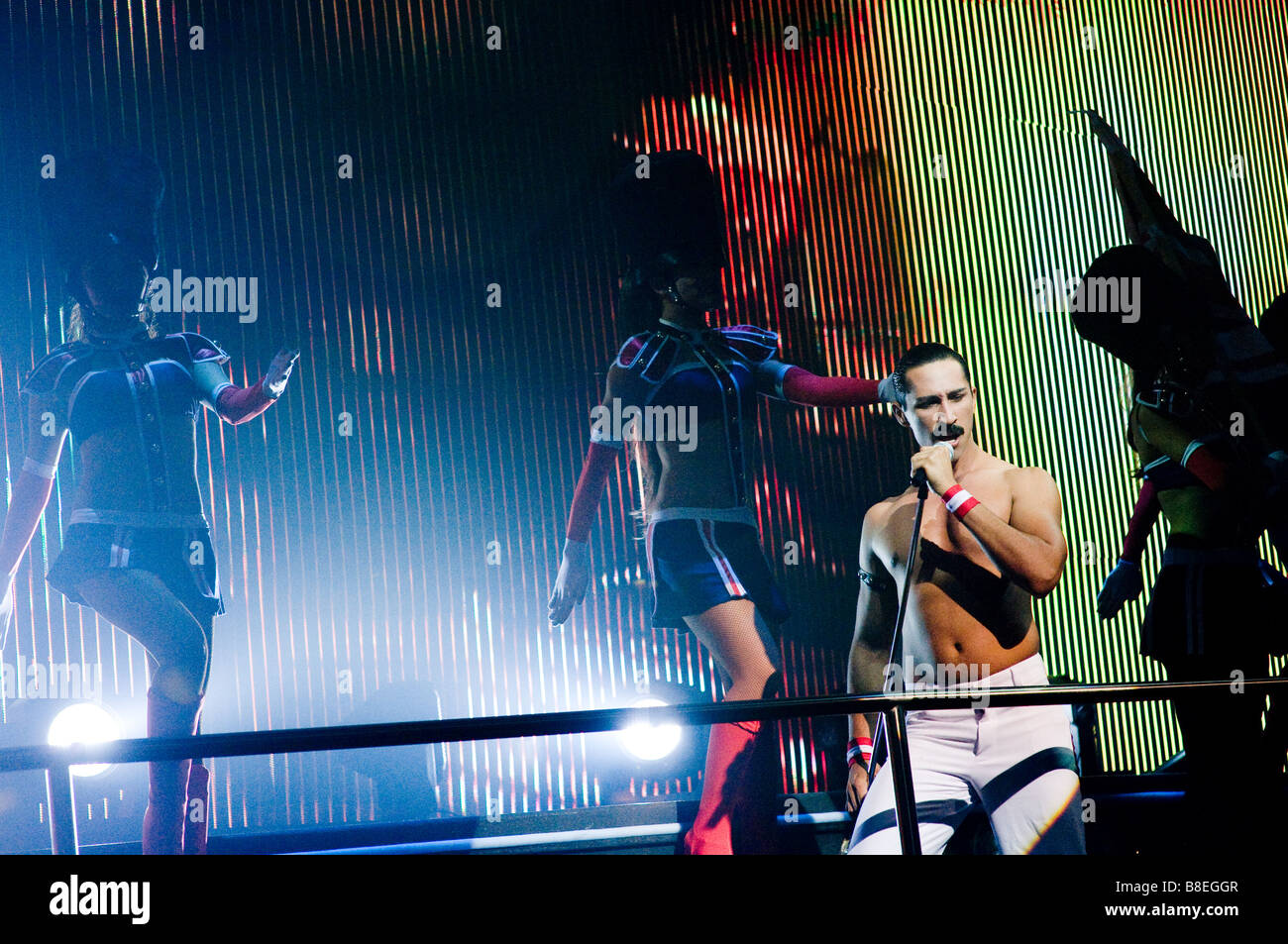 Freddie Mercury impersonator Coco Bongo nightclub Playa del Carmen and ...