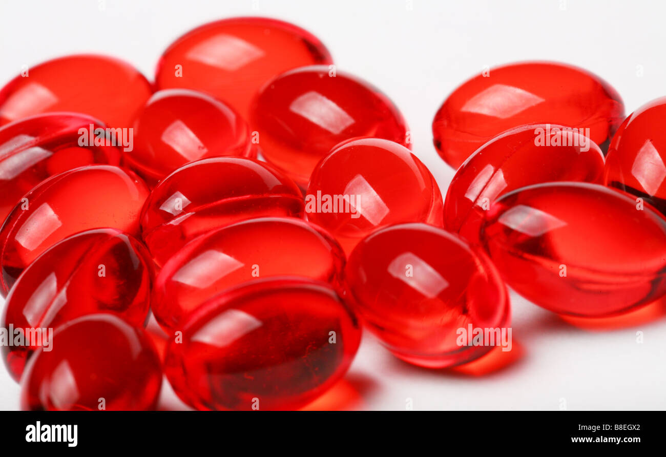 Red vitamin macro hi-res stock photography and images - Alamy