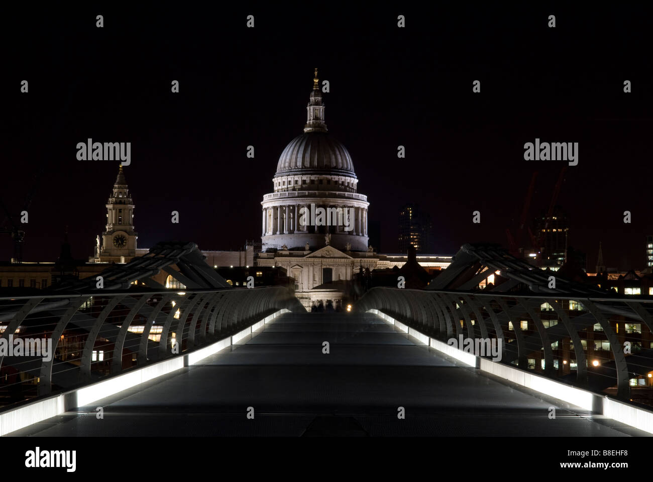 St Pauls Cathedral and Millenium bridge Stock Photo - Alamy
