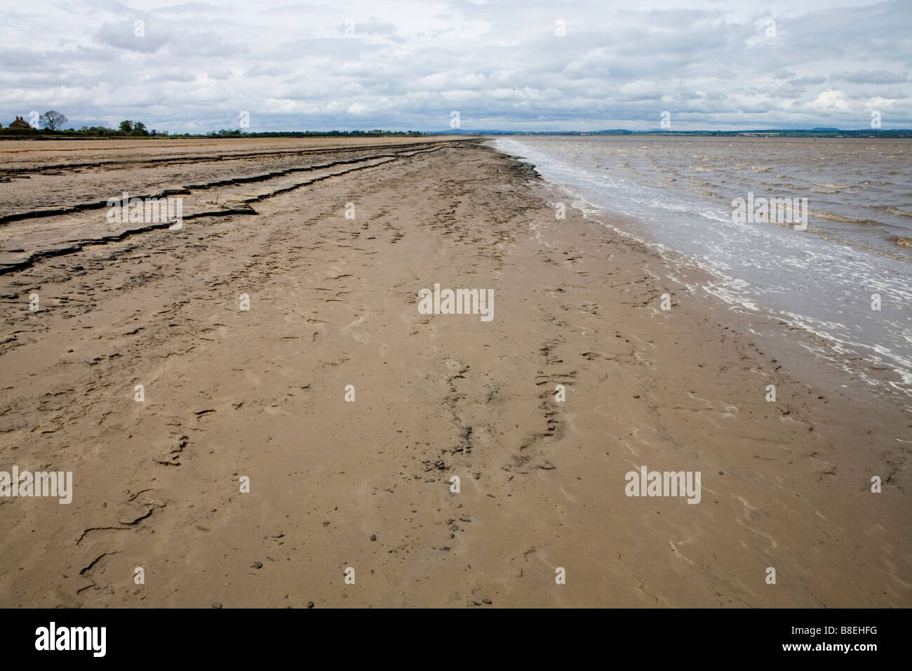 Low tide at Solway Firth, England UK Stock Photo - Alamy