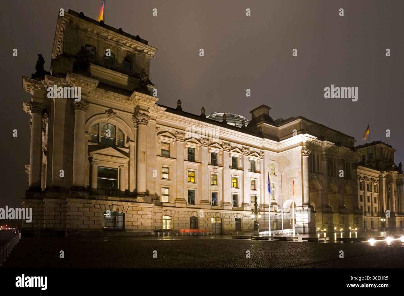 Reichstag building at night. Berlin. Germany Stock Photo - Alamy