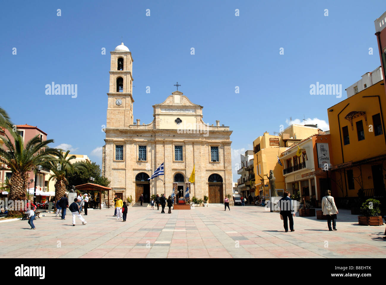 The main church in the lovely town of Chania on the west coast of the ...