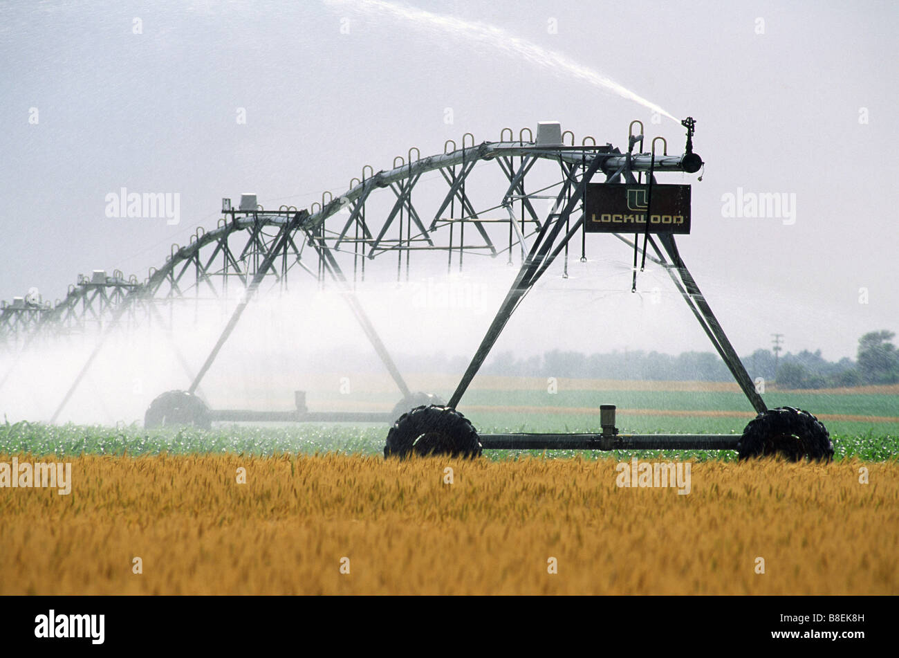 Crop irrigation, Kansas Stock Photo - Alamy
