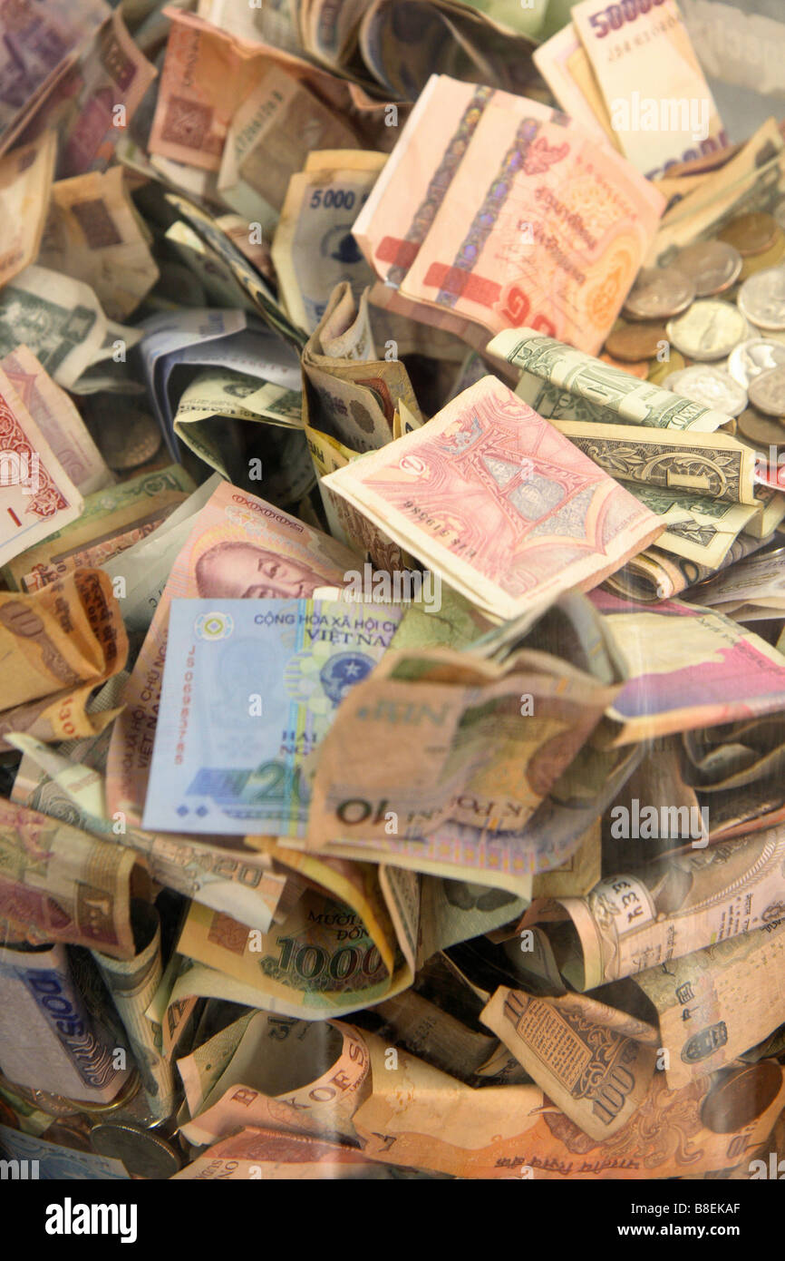 Various international banknotes Stock Photo - Alamy