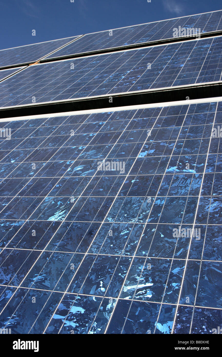 Solar panels in Adlershof, Berlin, Germany Stock Photo - Alamy