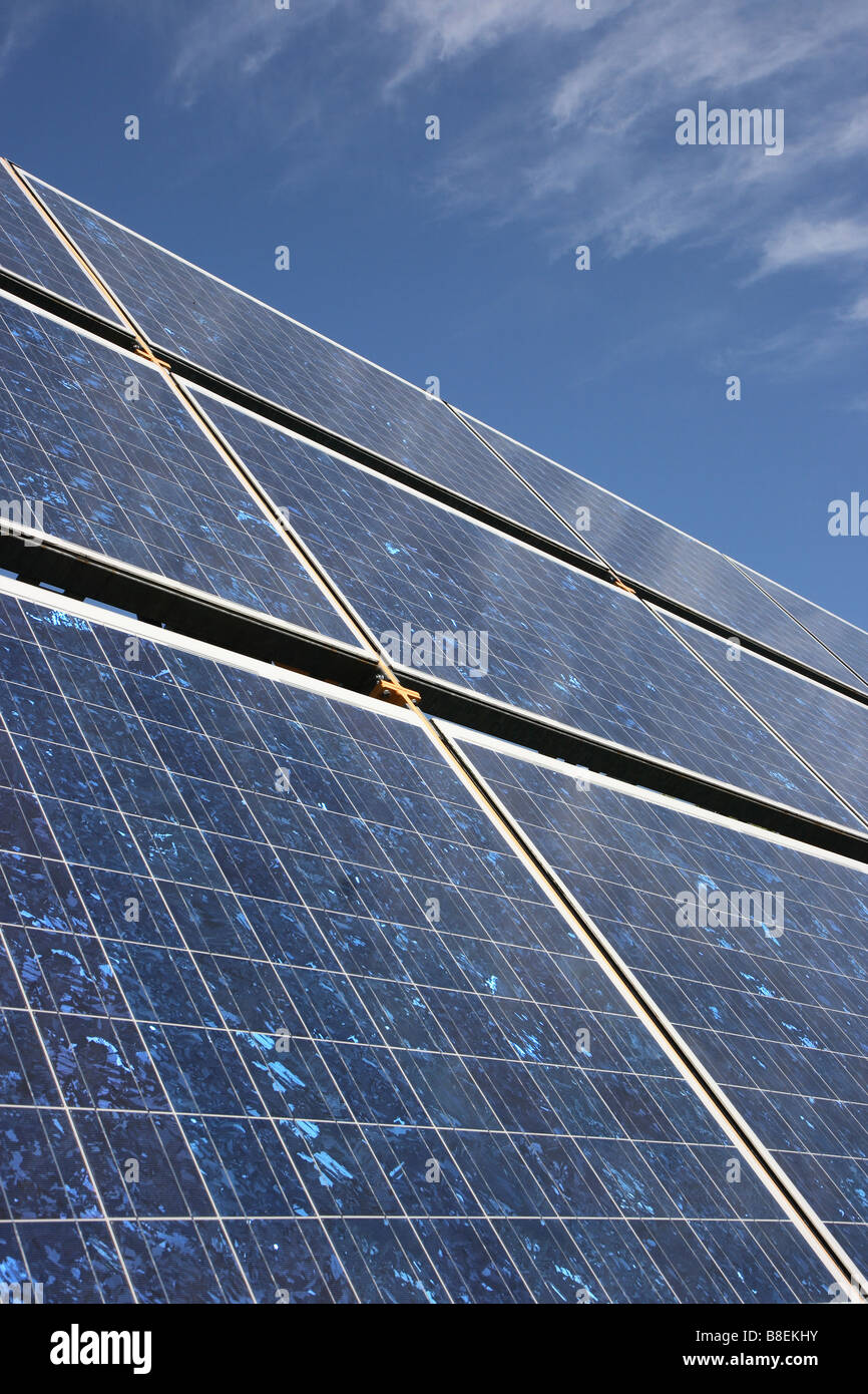 Solar panels in Adlershof, Berlin, Germany Stock Photo - Alamy