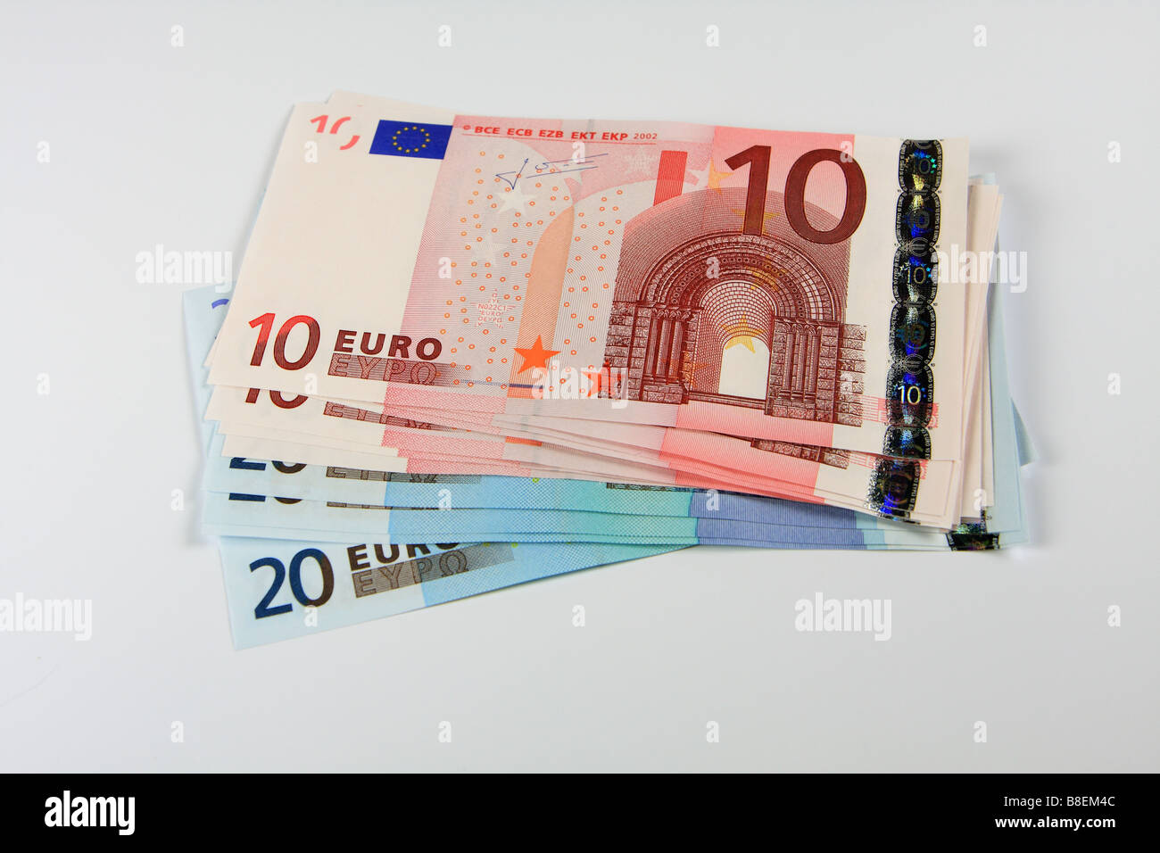 Stack of 10 euro notes hi-res stock photography and images - Alamy