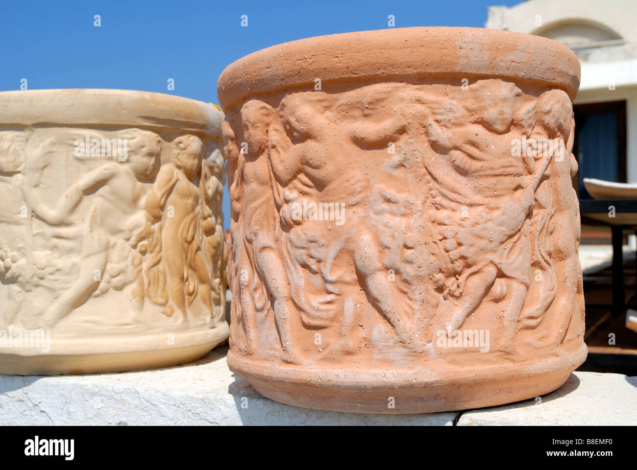 Handmade pottery in the lovely town of Chania on the west coast of the ...