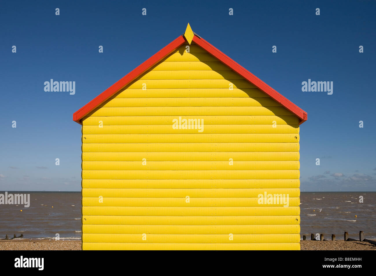 Lifeguard hut on South Coast beach in England Stock Photo - Alamy