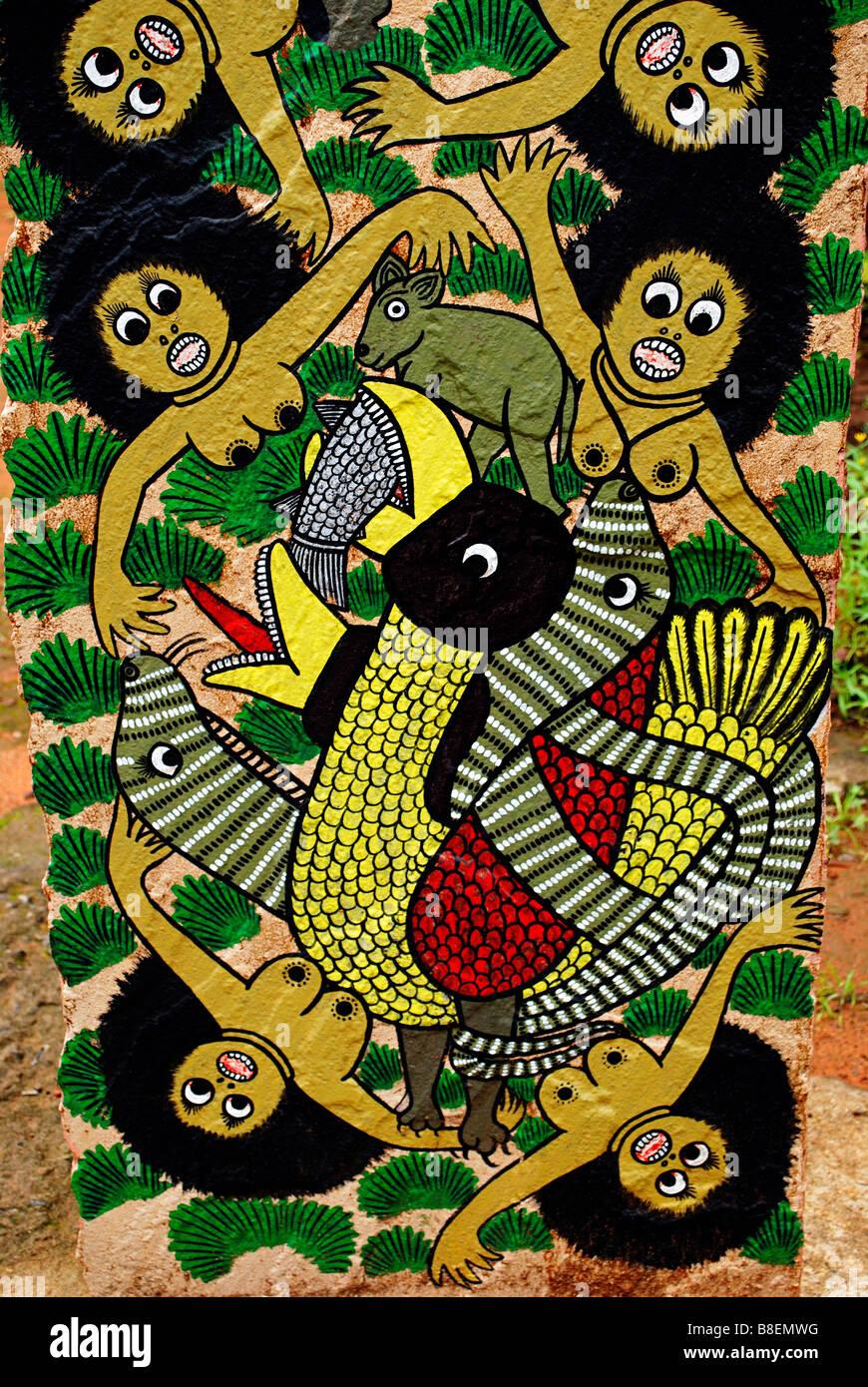 Patua Paintings, Midnapur West Bengal, at Manav Sangrahalaya, Bhopal ...