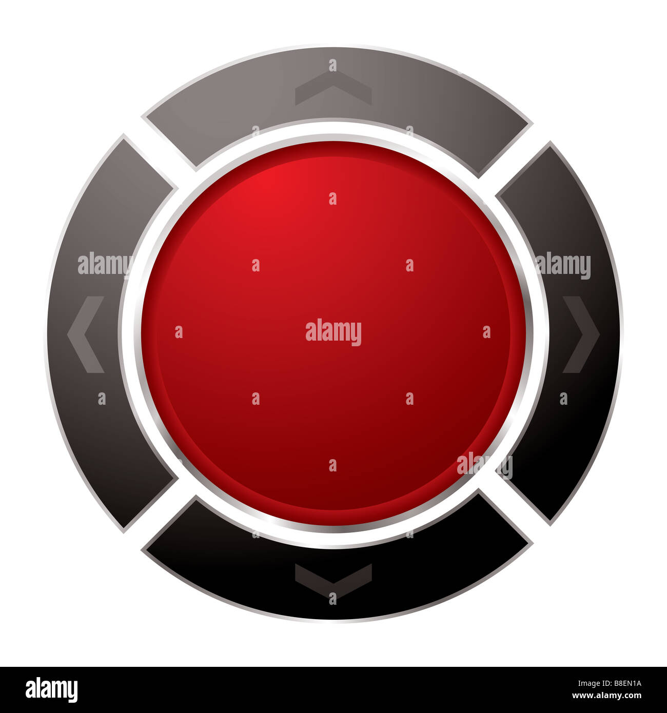 Shiny red turn off button Cut Out Stock Images & Pictures - Alamy