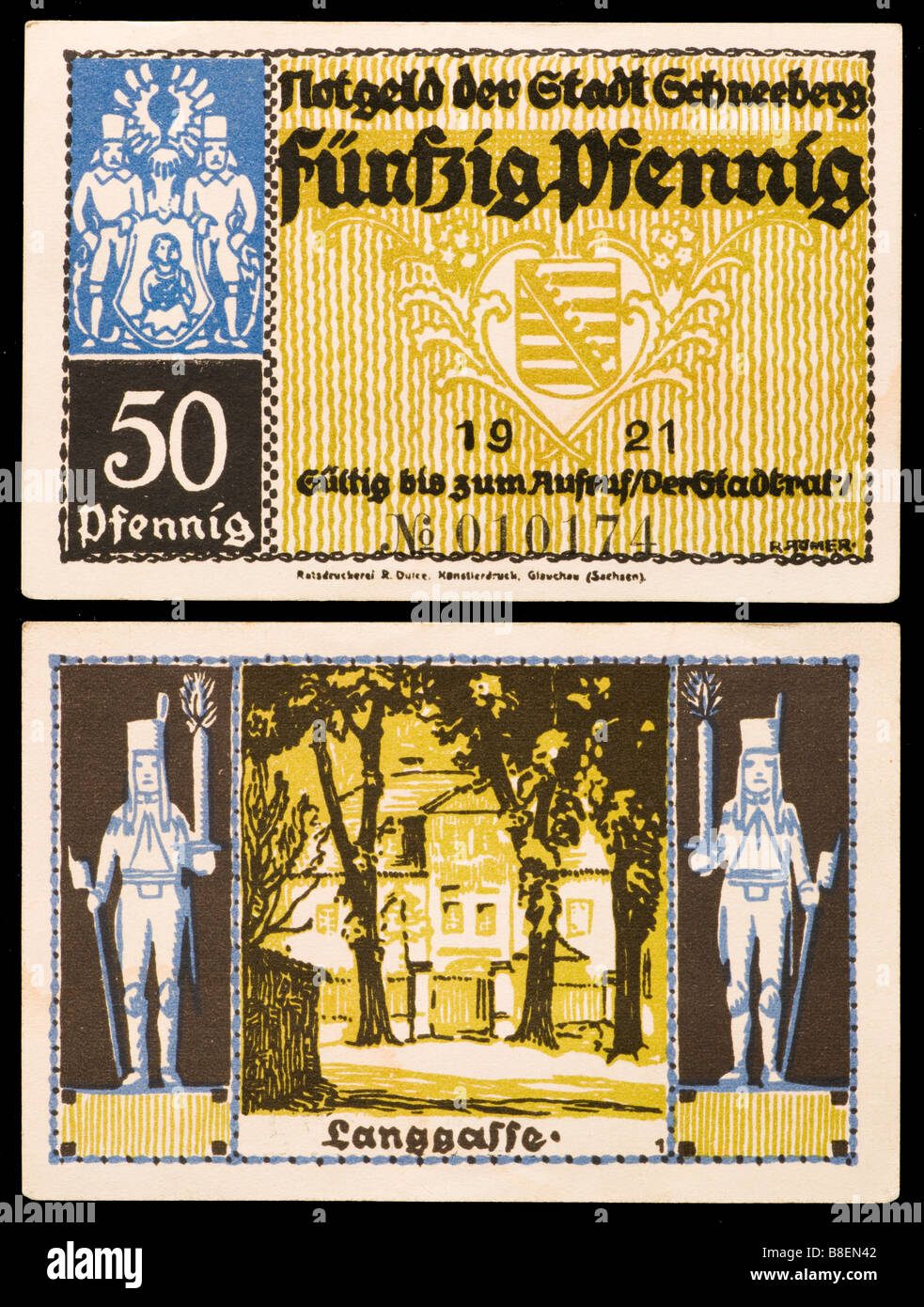 Notgeld or Gutschein (Emergency currency printed in Germany from 1914 ...