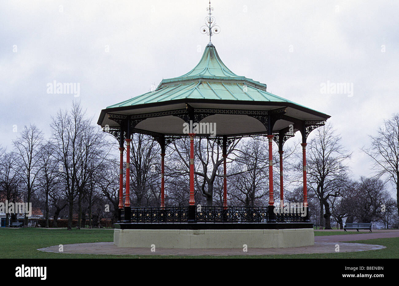 General view of bandstand in Greenwich Park, London Stock Photo - Alamy