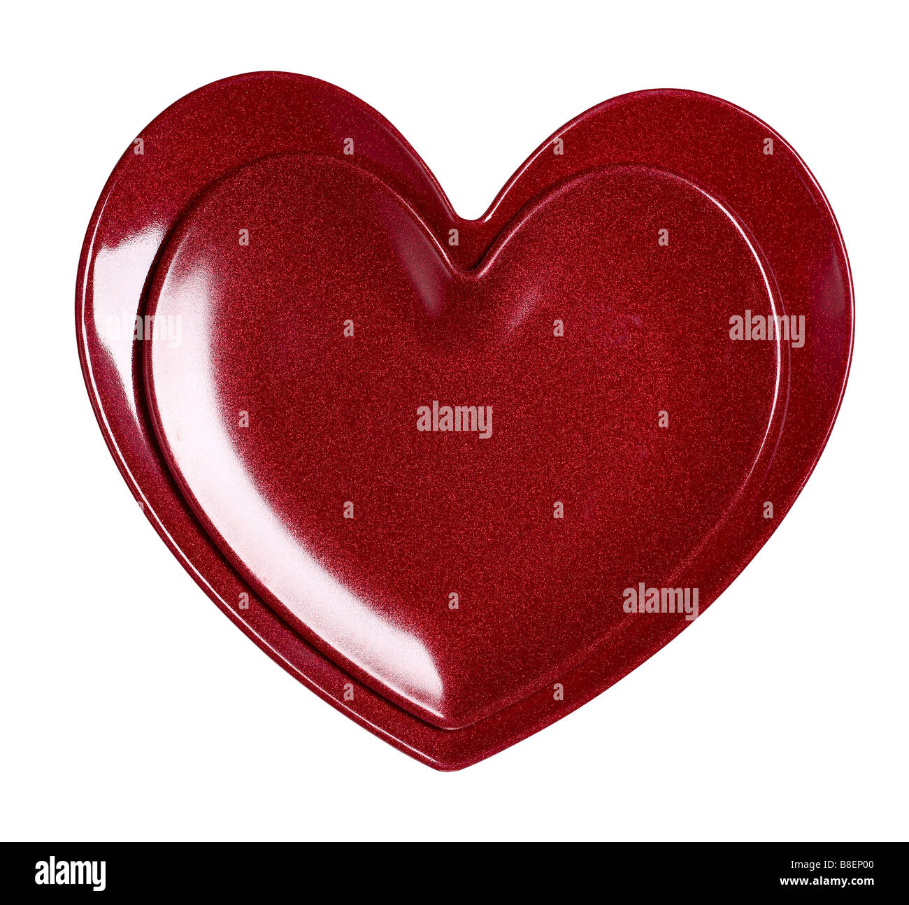 Plastic heart platter Stock Photo - Alamy