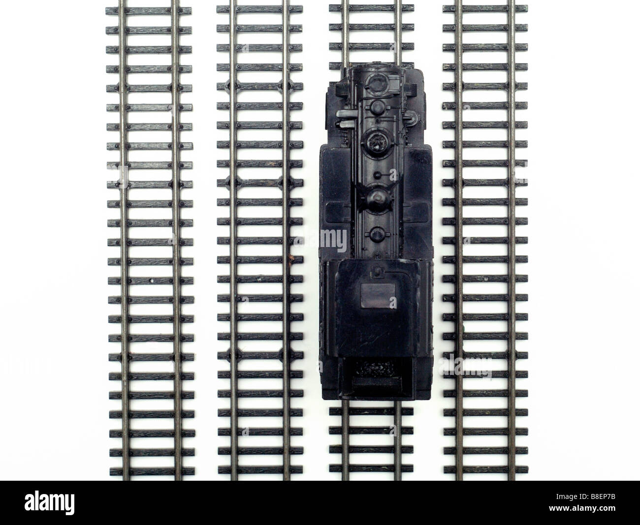 Steam locomotive engine and trains model railway cut out still life ...