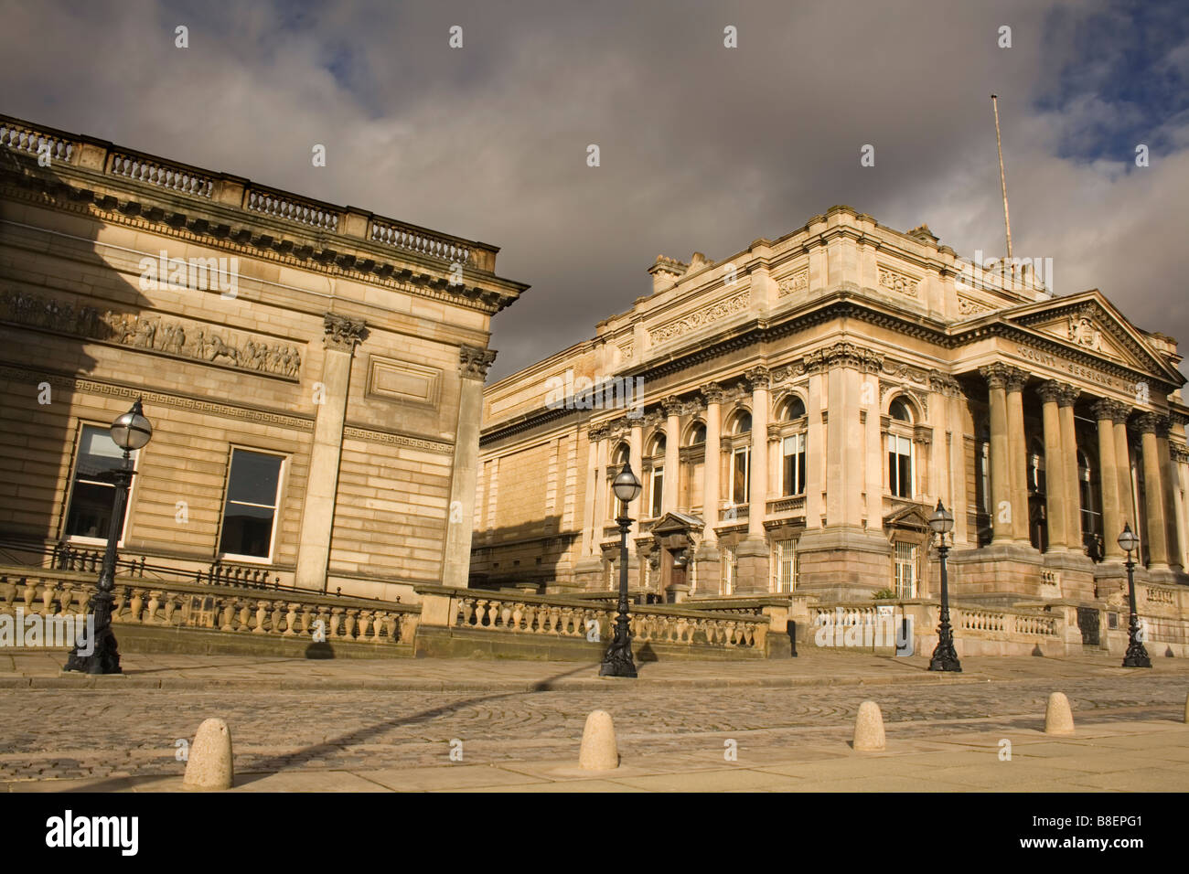 HDR image of William Brown St Liverpool, showing the Customs House and ...