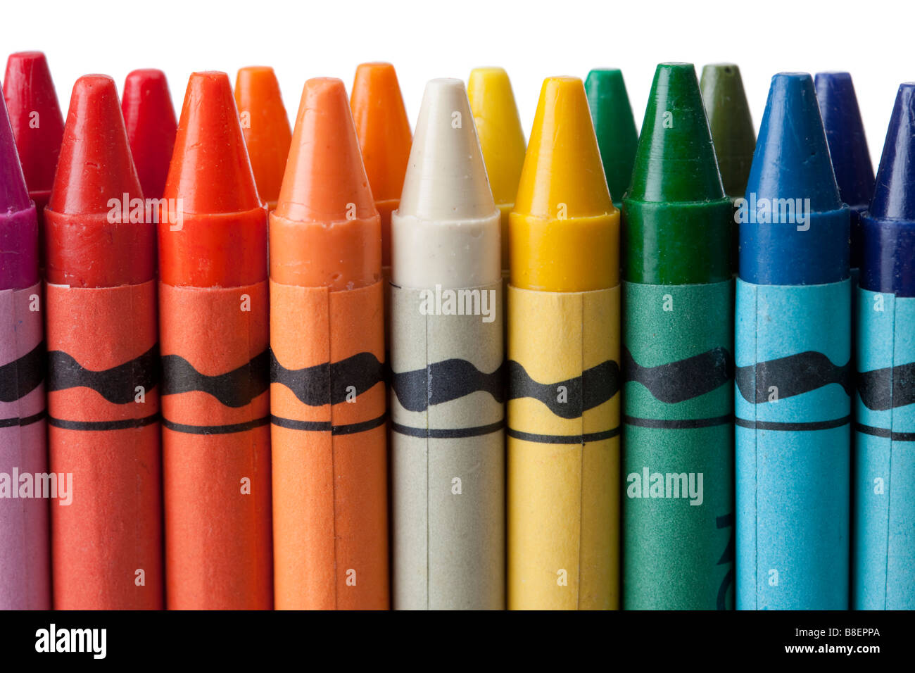 Colorful wax crayons Stock Photo - Alamy