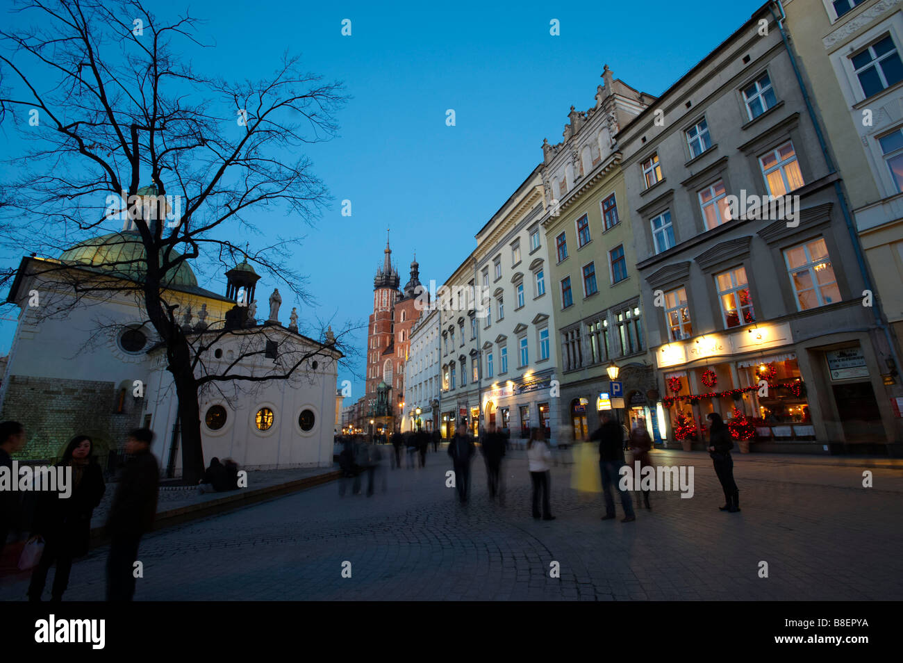 The Old Town Market Square Krakow Poland Stock Photo - Alamy