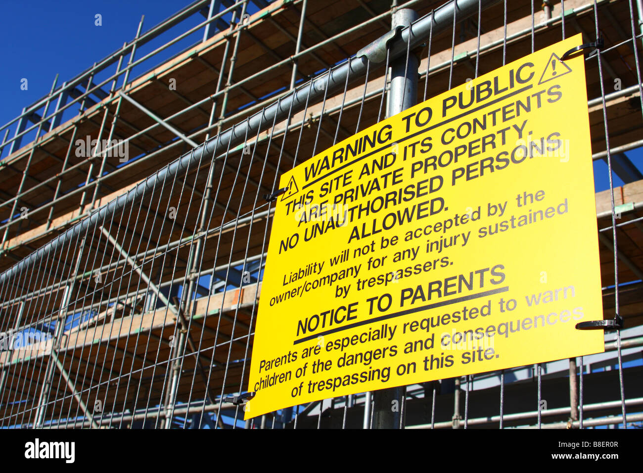 Construction Site Safety Sign Stock Photos & Construction Site Safety ...