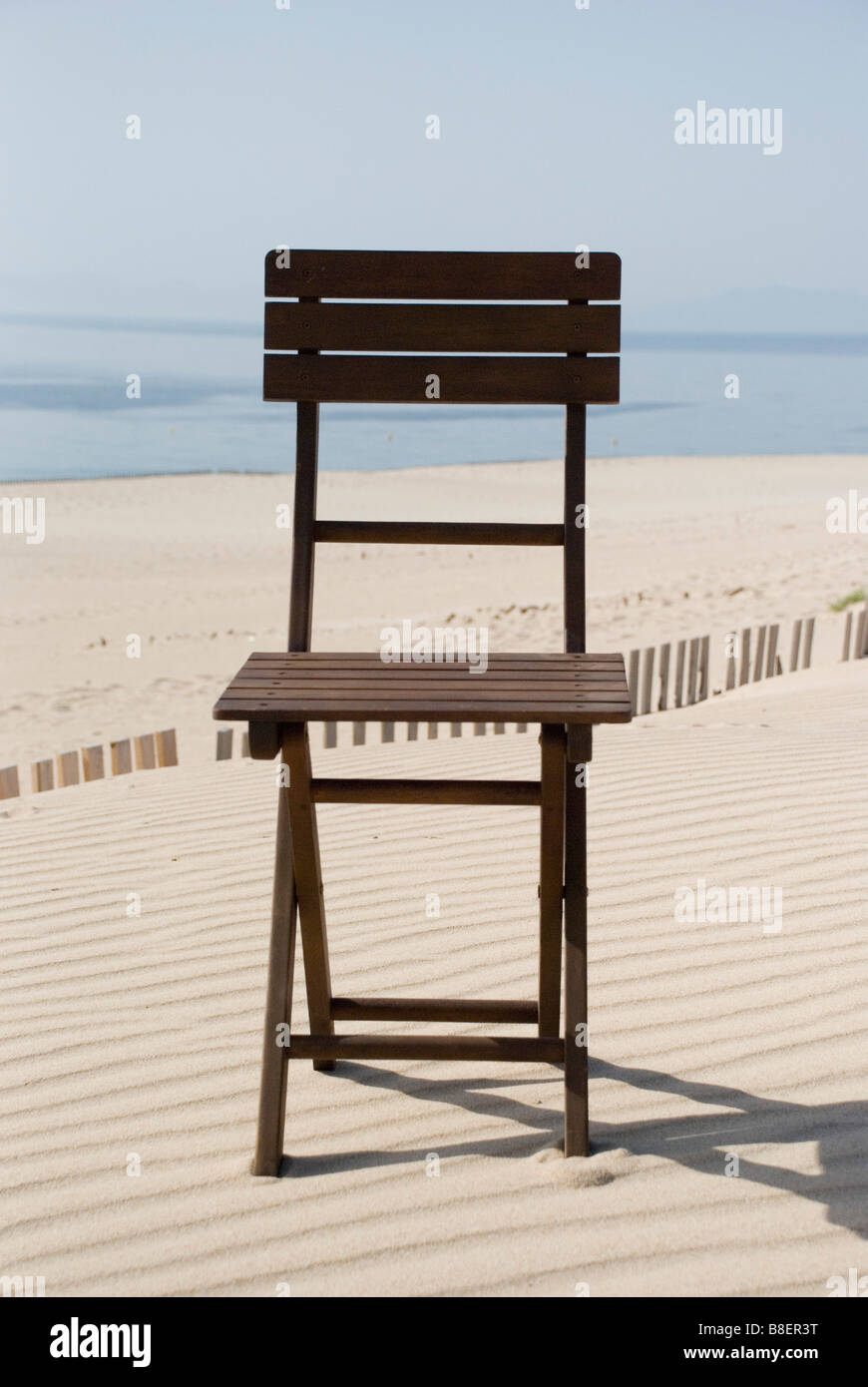Chair in sand dunes desert hi-res stock photography and images - Alamy