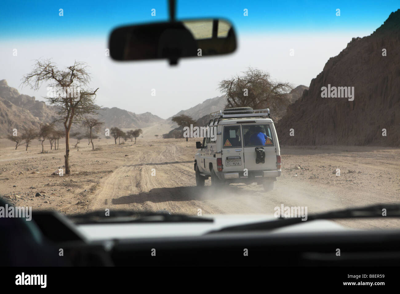 Jeep safari in the desert, Egypt Stock Photo - Alamy