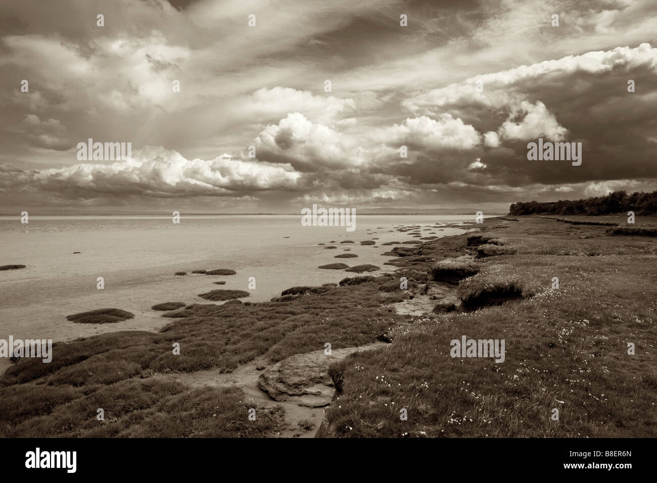 Stormclouds gathering over the Solway Firth, England UK Stock Photo - Alamy