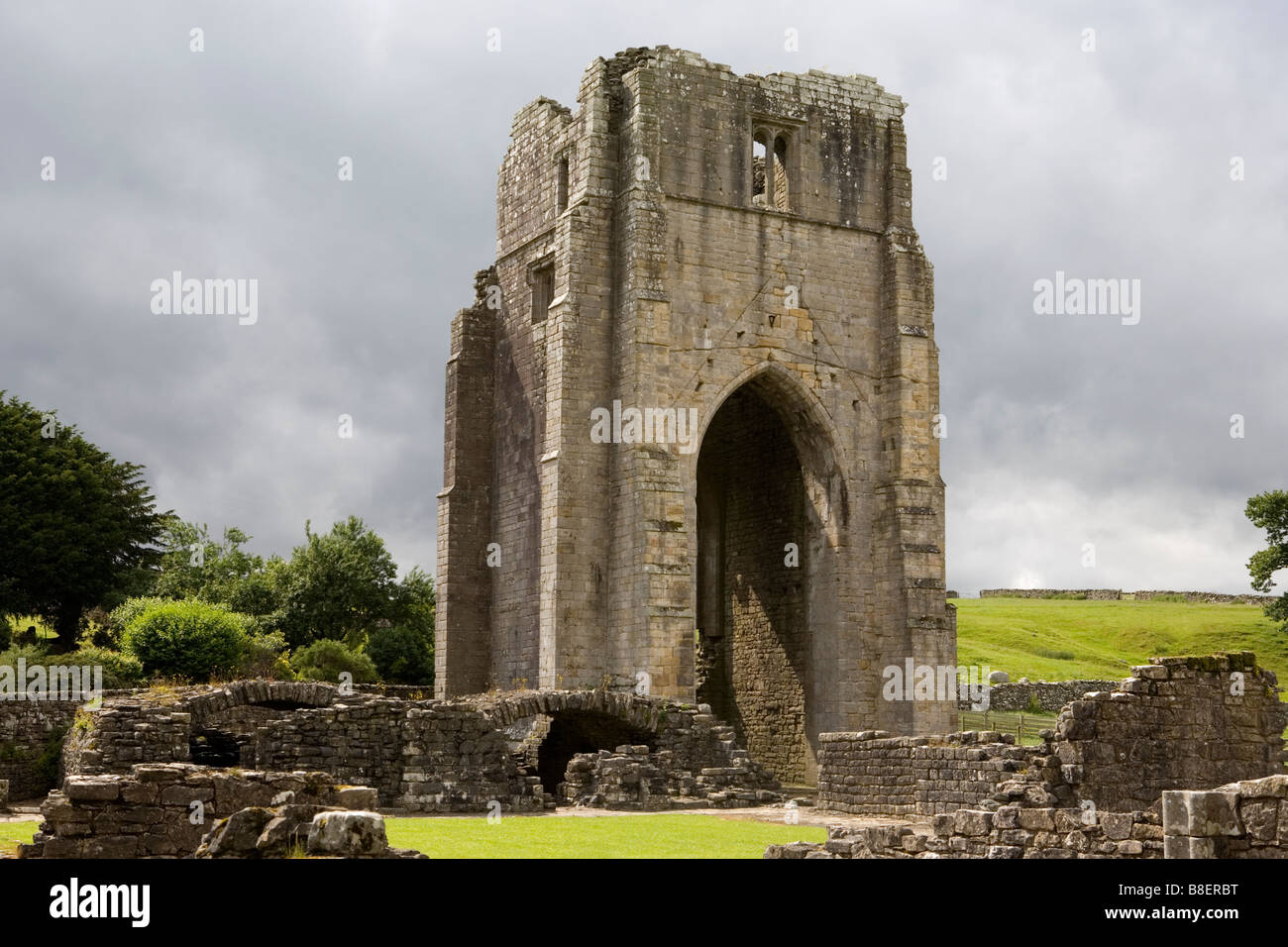 The West Tower of Shap Abbey, near Shap, Cumbria England UK Stock Photo ...