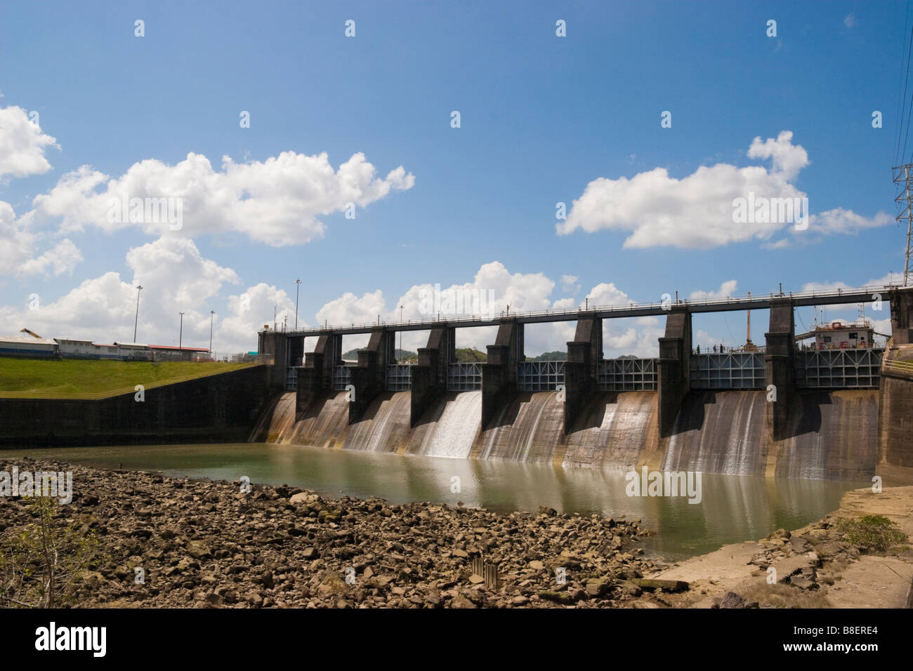 Miraflores Dam. Panama Canal, Panama City, Republic of Panama, Central ...