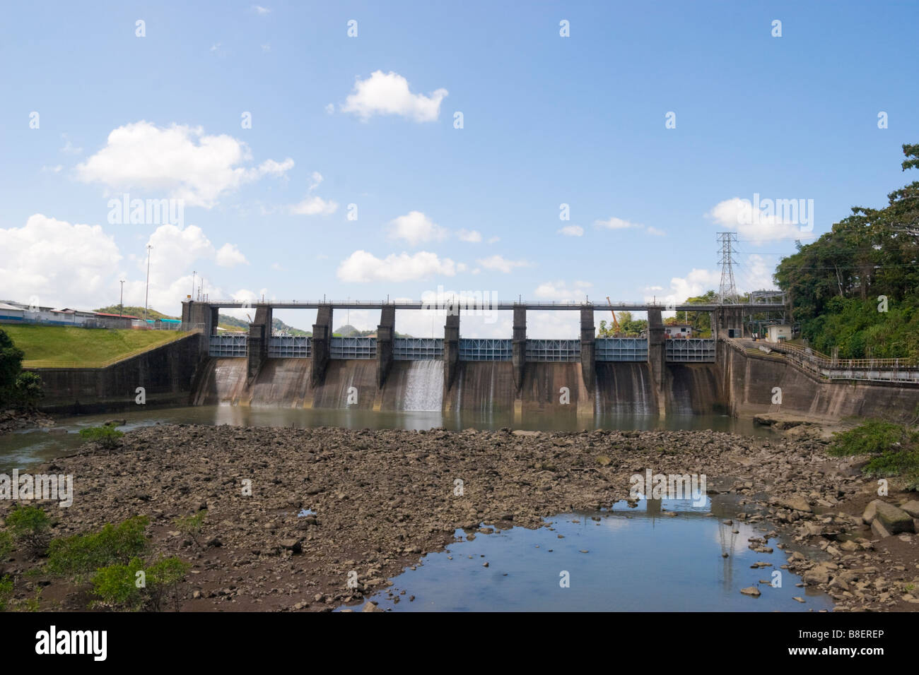 Miraflores Dam. Panama Canal, Panama City, Republic of Panama, Central ...