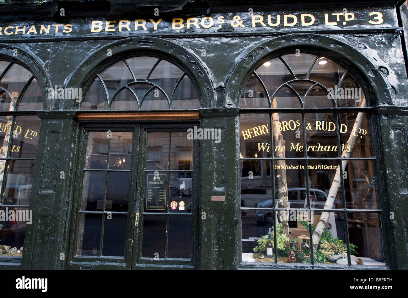 Berry Bros and Rudd Fine Wine Marchants London Stock Photo - Alamy