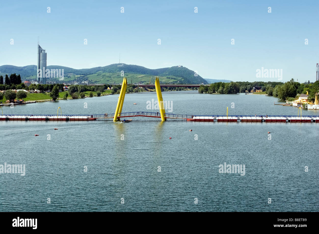 Danube river landscape vienna hi-res stock photography and images - Alamy