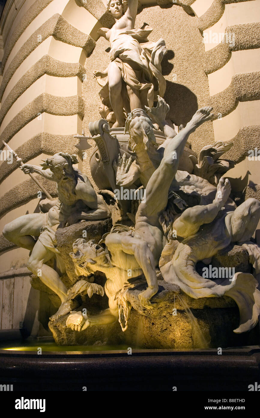 Alte Hofburg statue on Michaelerplatz, Vienna Stock Photo - Alamy