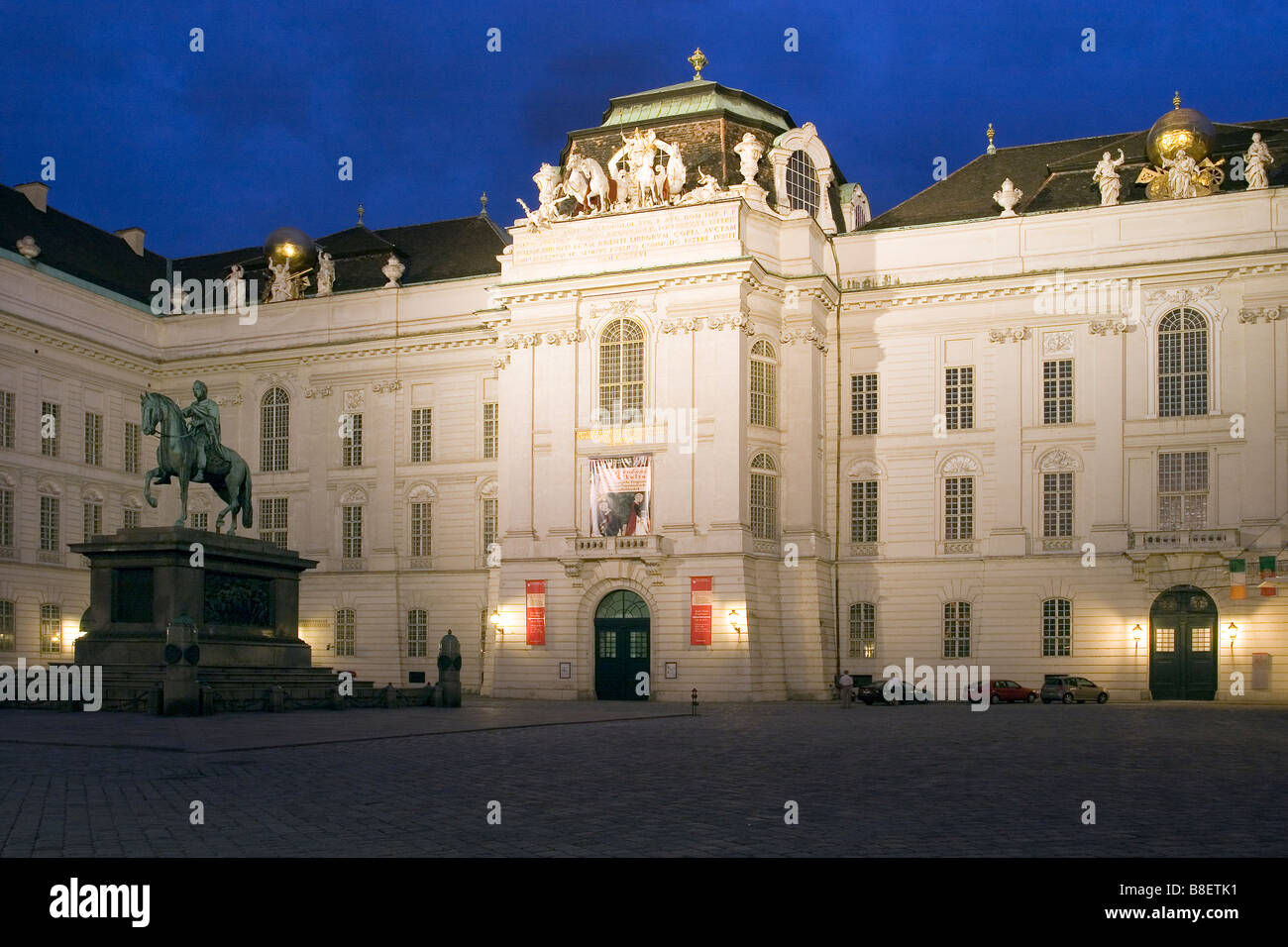 Alte Hofburg from Josefsplatz, Vienna Stock Photo - Alamy