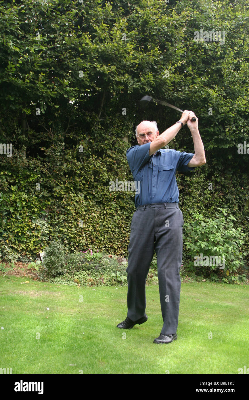 Old Man Playing Golf High Resolution Stock Photography and Images - Alamy