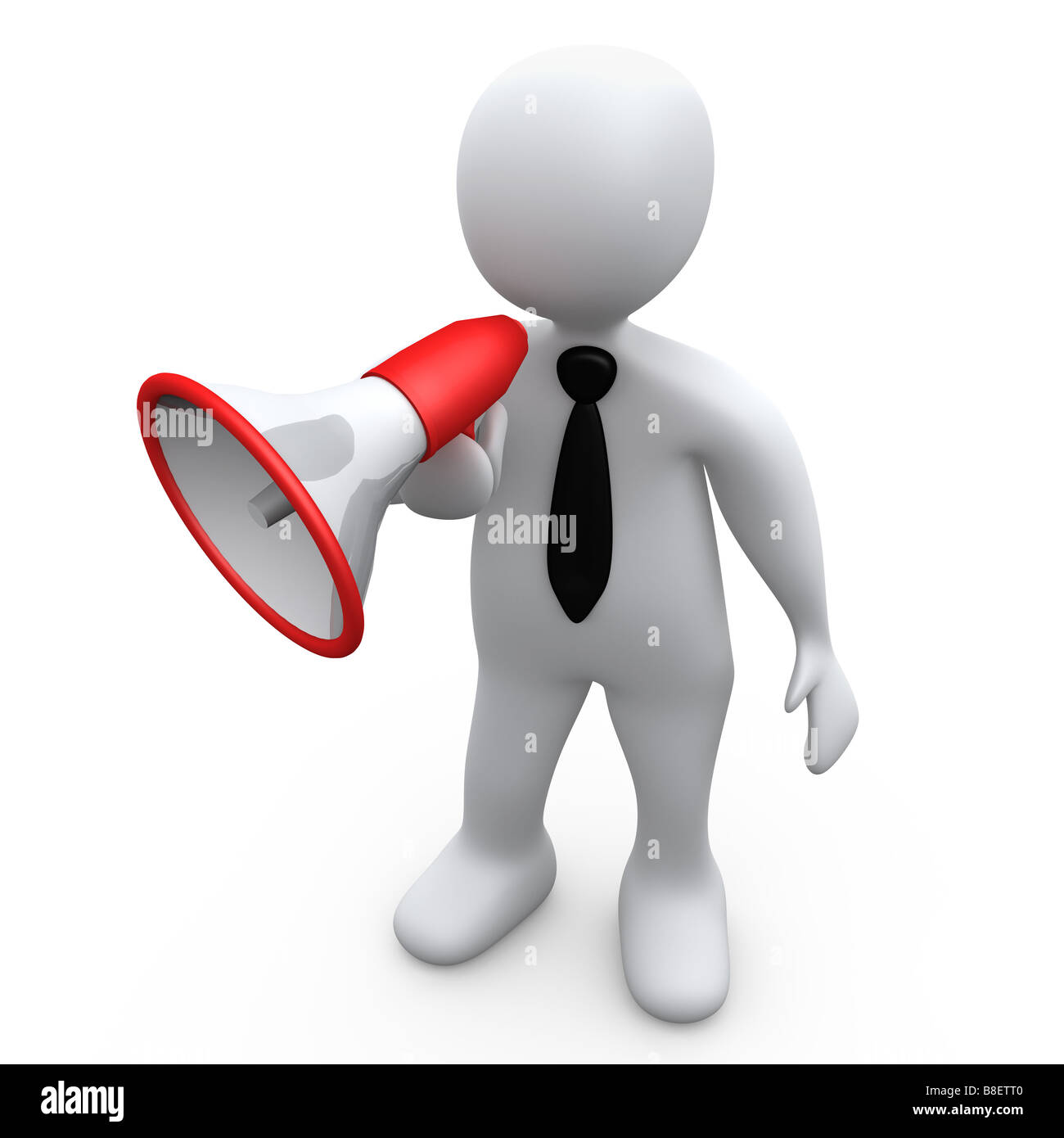 Person With Megaphone Stock Photo - Alamy