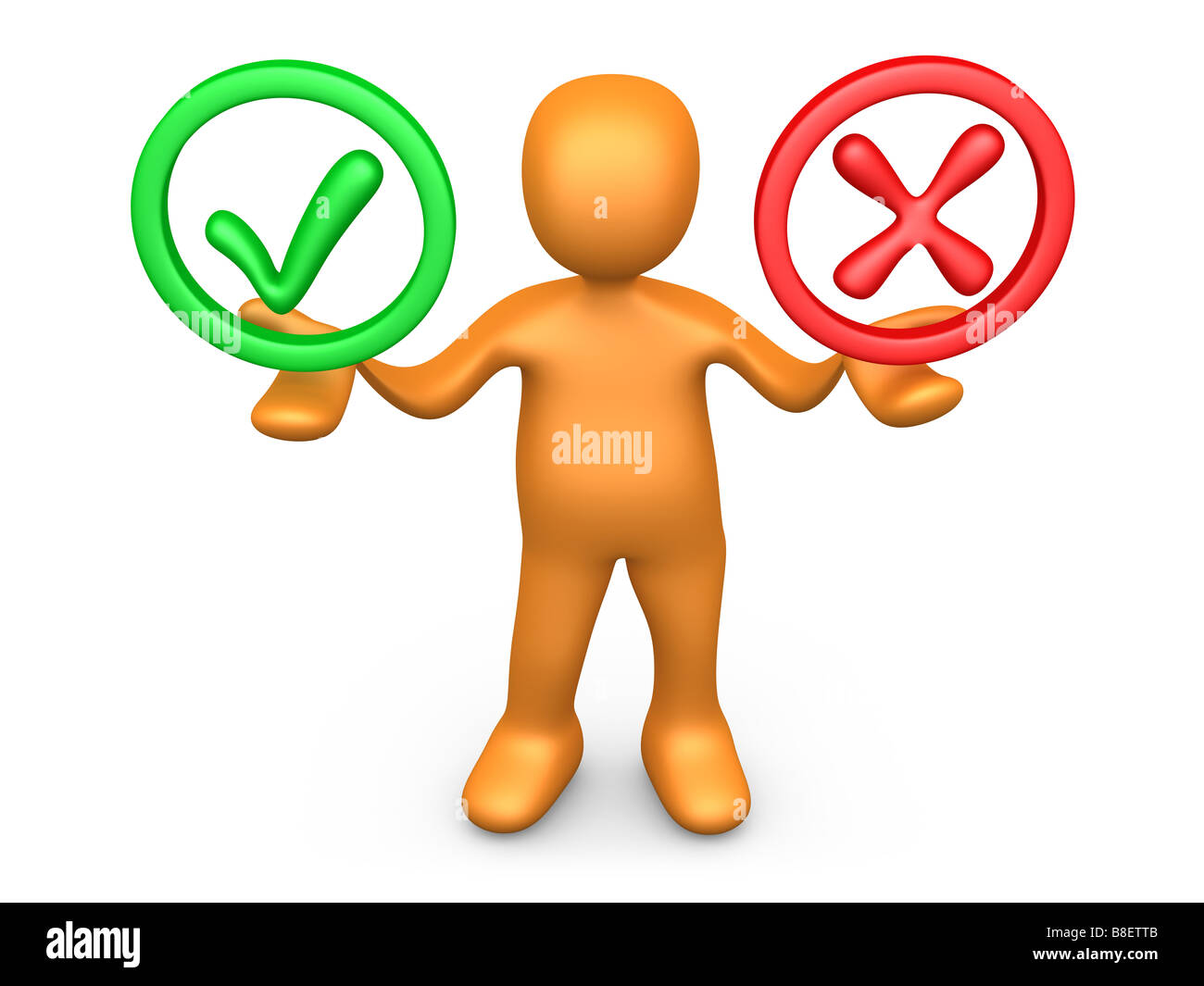 Right Or Wrong Stock Photo - Alamy