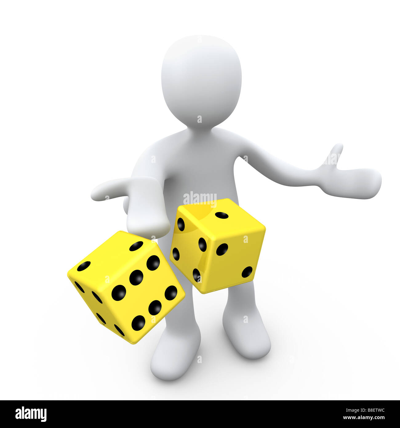 Roll The Dice Stock Photo - Alamy
