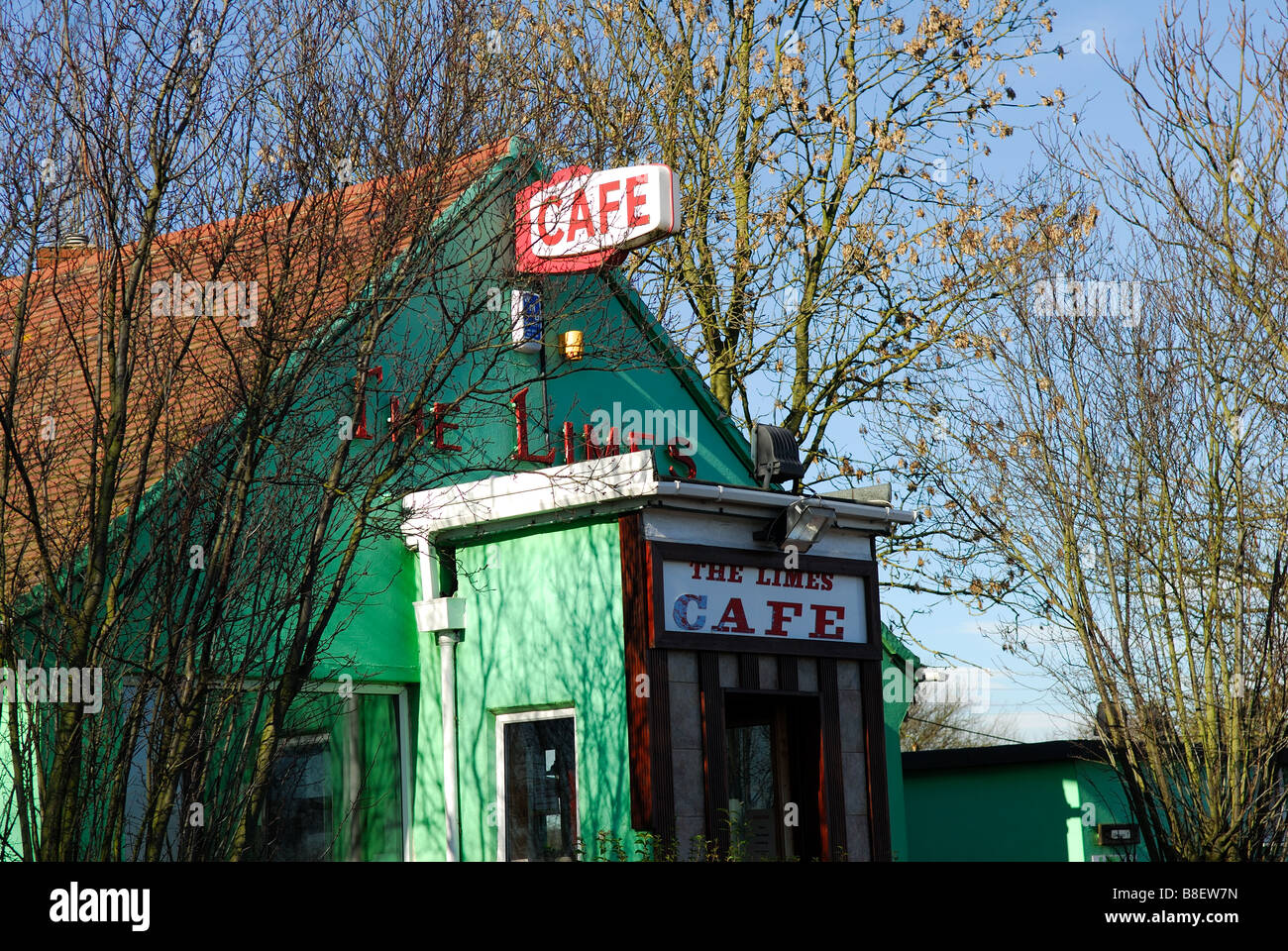 The Limes Transport Cafe Stock Photo - Alamy