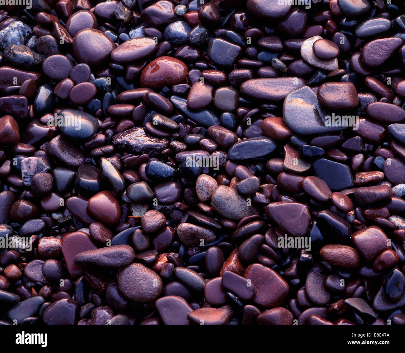 rocks along Lake Superior, Porcupine Mountains Wilderness State Park ...