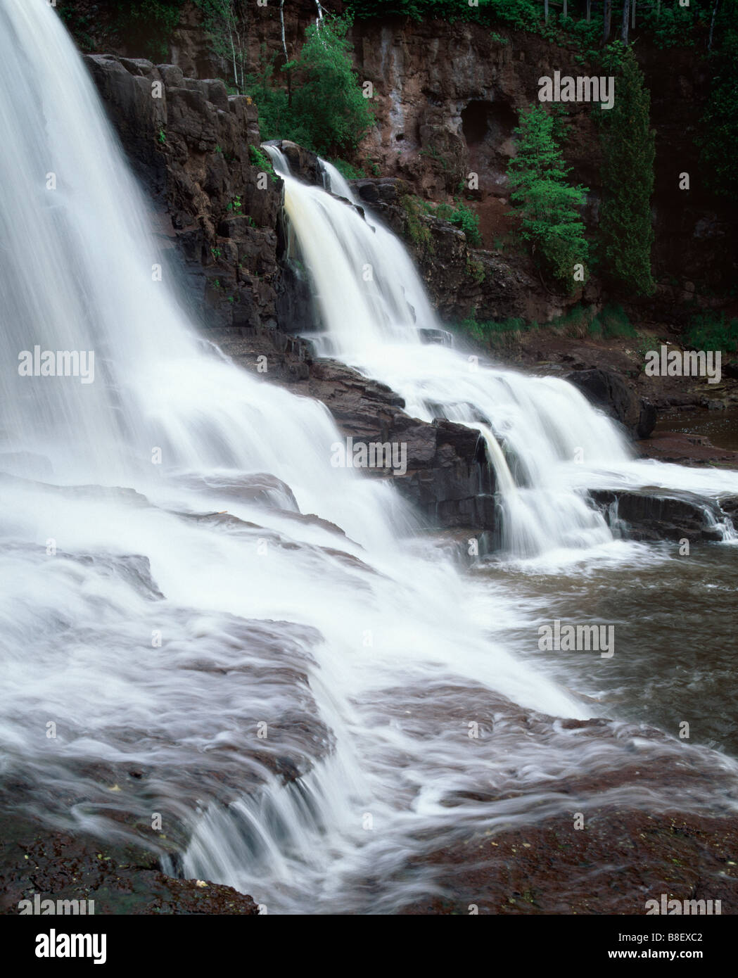 Lower Gooseberry Falls, Gooseberry Falls State Park, Minnesota Stock ...