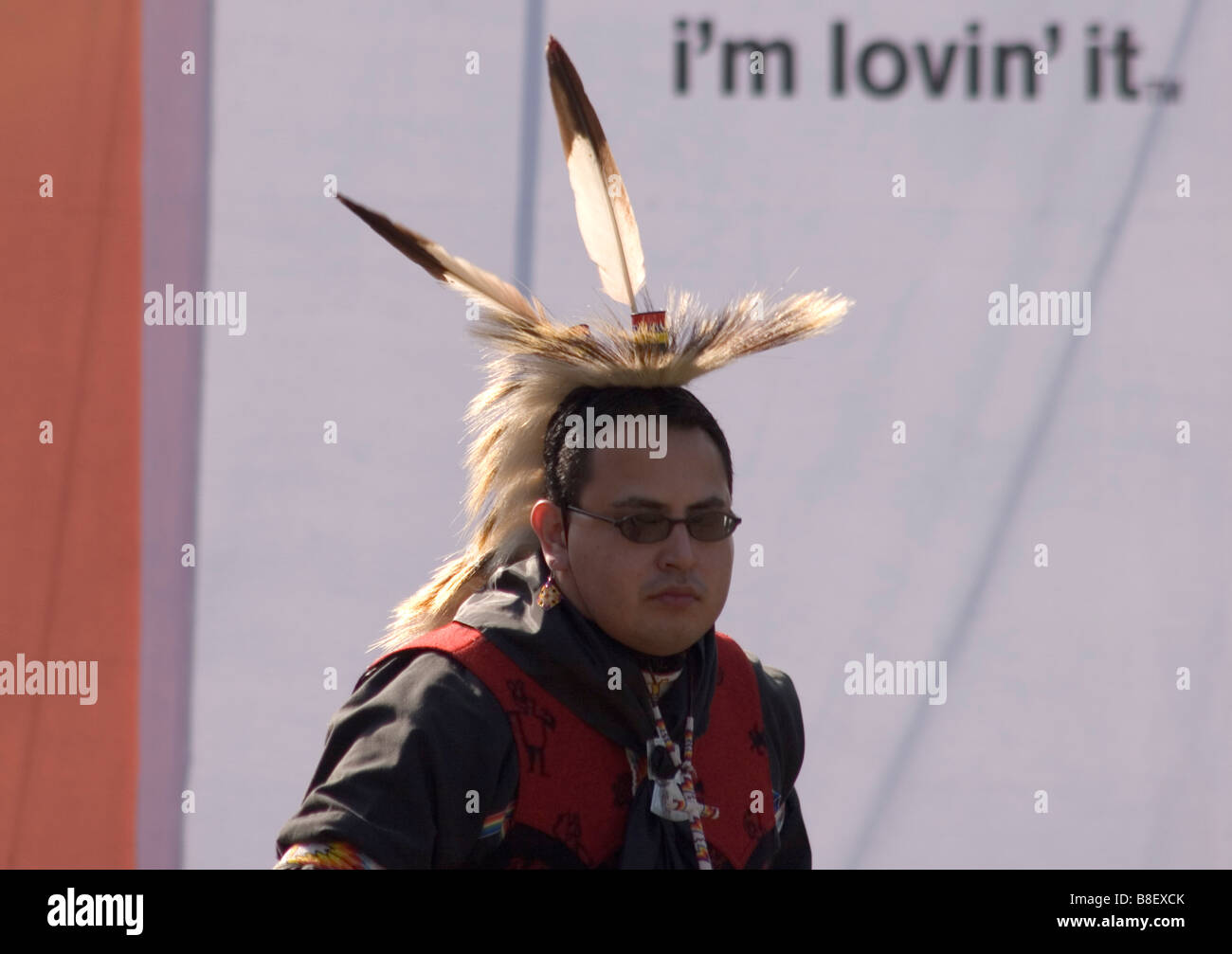 Native American dance troupe perform Native American Eagle Spirit Dance ...