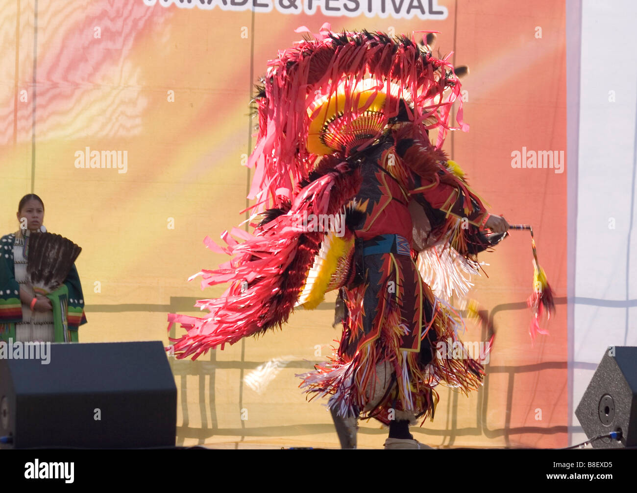 Native American dance troupe perform Native American Eagle Spirit Dance ...