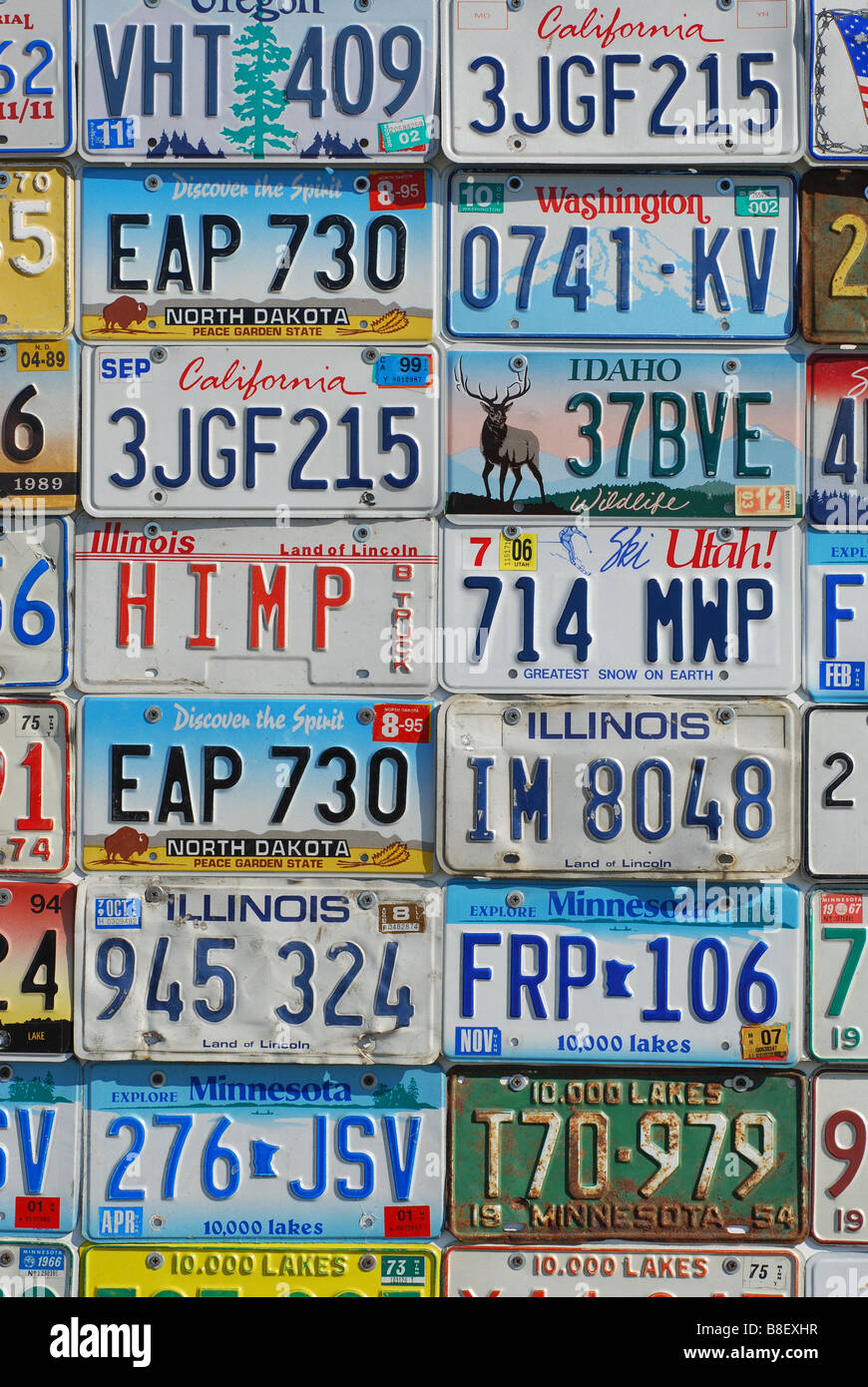 License plate display hi-res stock photography and images - Alamy