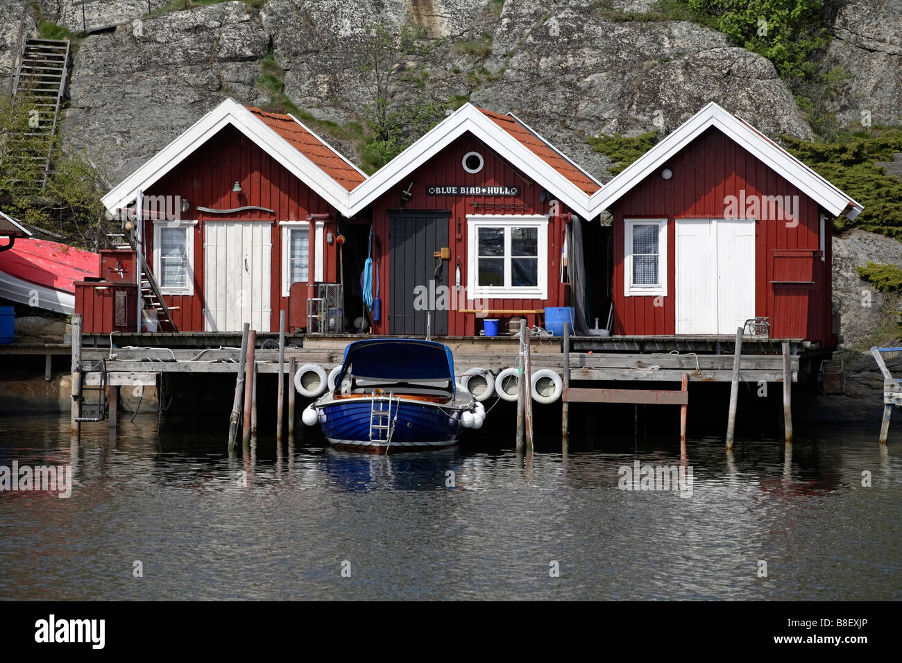 Traditional Swedish rural houses, Marstrand, Sweden Stock Photo - Alamy