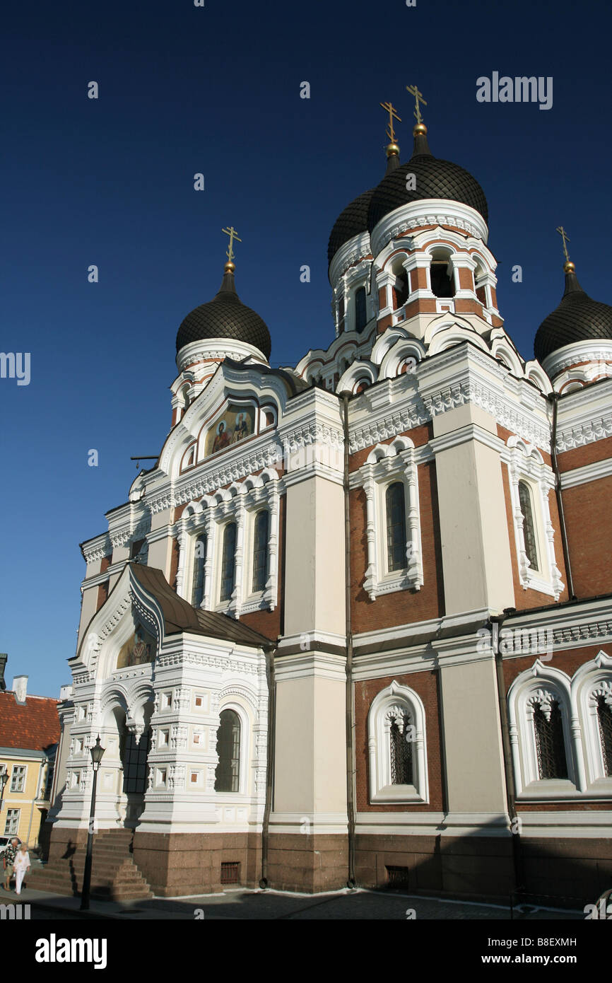 St Alexander Nevsky Orthodox Cathedral, Tallinn, Estonia Stock Photo ...