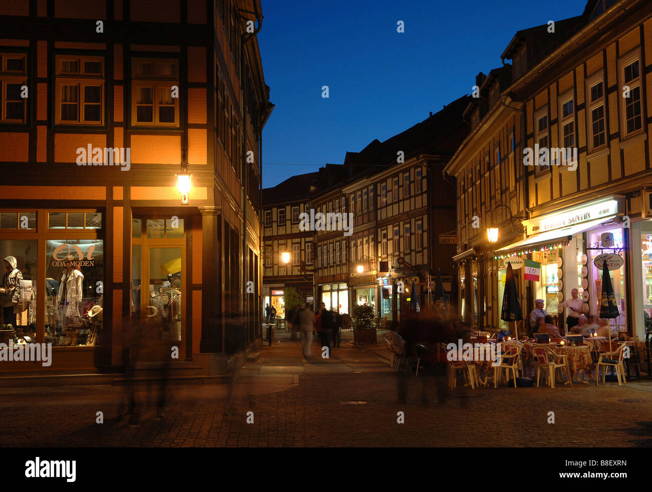 Old town shopping street in Wernigerode, Germany Stock Photo - Alamy