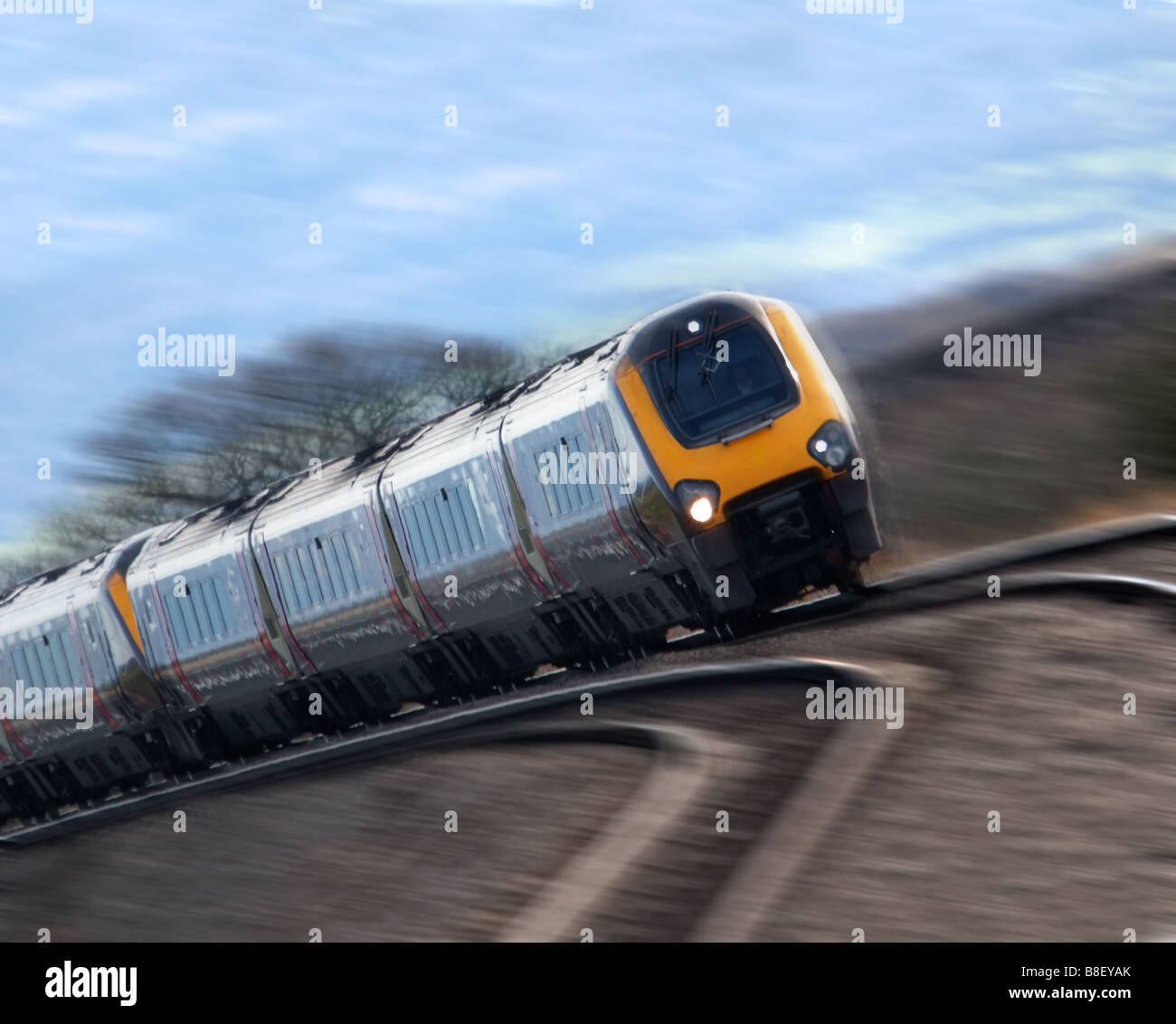 TRAIN AT SPEED Stock Photo - Alamy