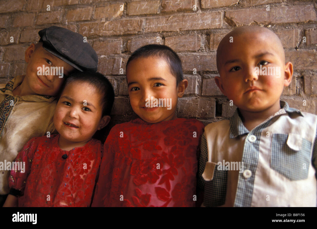 Uigur children Kashgar Xinjiang China Stock Photo - Alamy