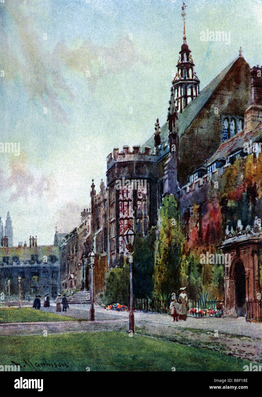 Oriel Window of Hall at Trinity Great Court Stock Photo - Alamy